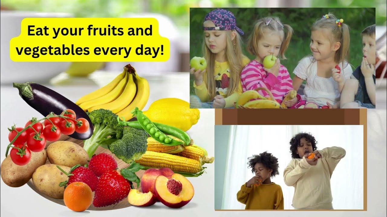 Say Fruits and Vegetables (English). Easy, Simple, and clear speech ...