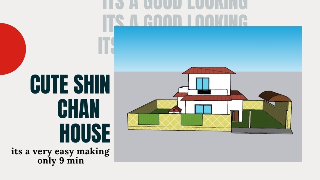 how to make shin chan house plan in sketchup - YouTube