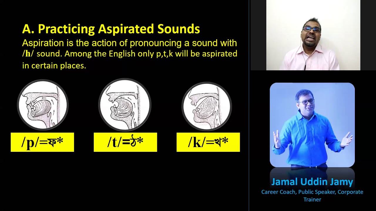 12. How to Pronounce Aspirated Sounds by Jamal Uddin Jamy | Art of ...