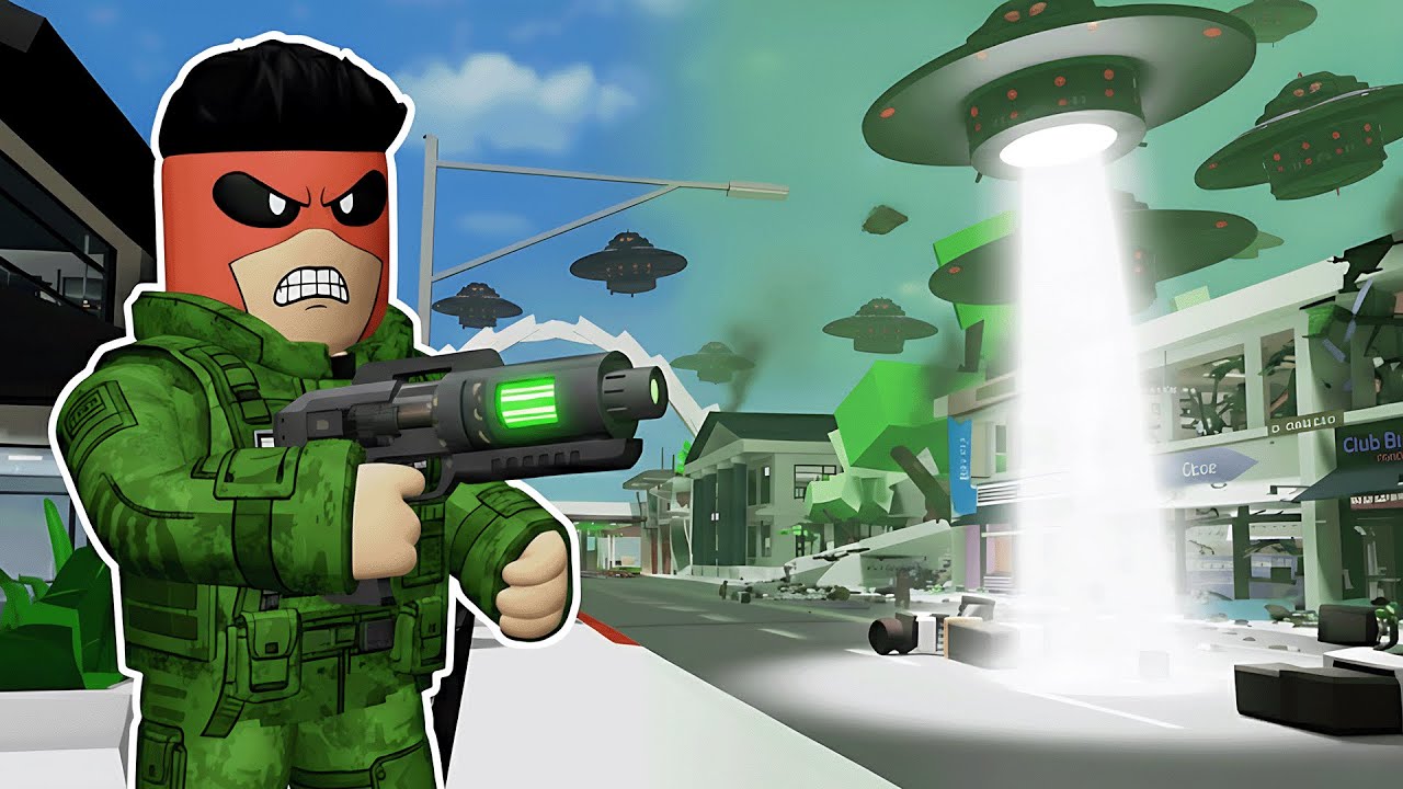 J'AI SAUVÉ BROOKHAVEN D'UNE ATTAQUE EXTRATERRESTRE ! ROBLOX - YouTube