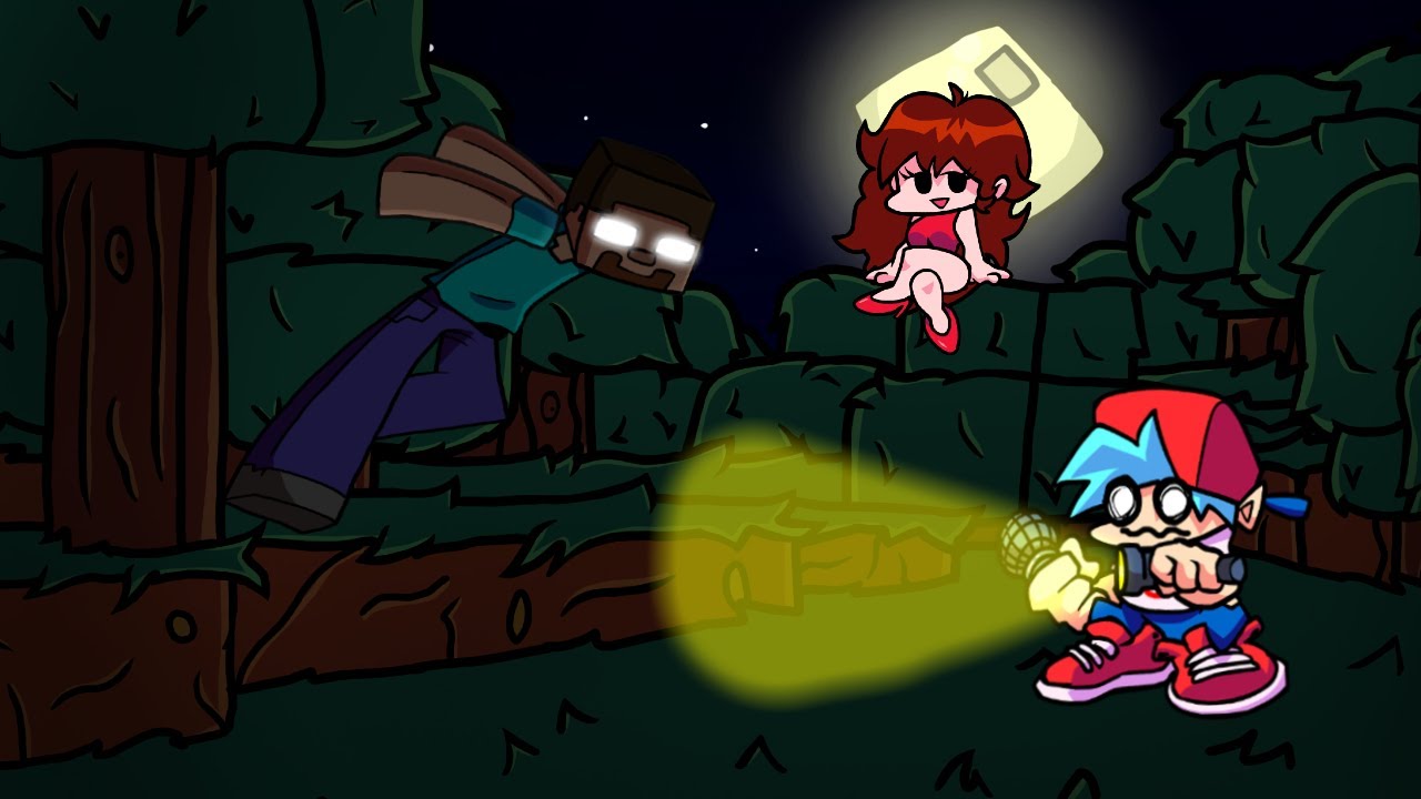 FNF VS Herobrine - Danger (Сompletely Insane Mod) - YouTube