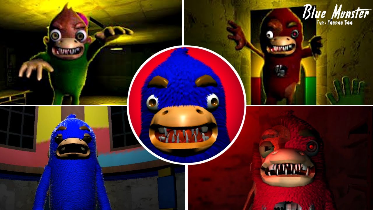 Blue Monster Fur Horror Boo full gameplay - YouTube
