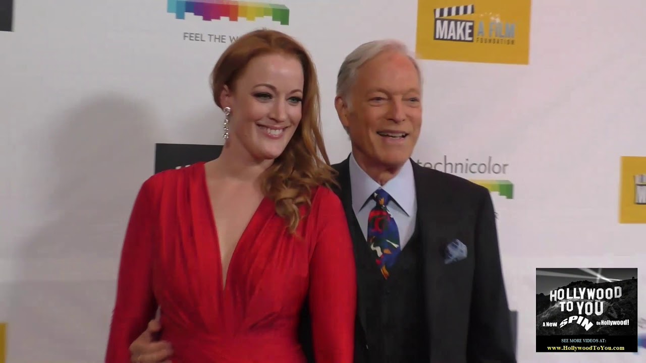 Adele Rene and Richard Chamberlain at the Make A Film Foundation Hosts ...