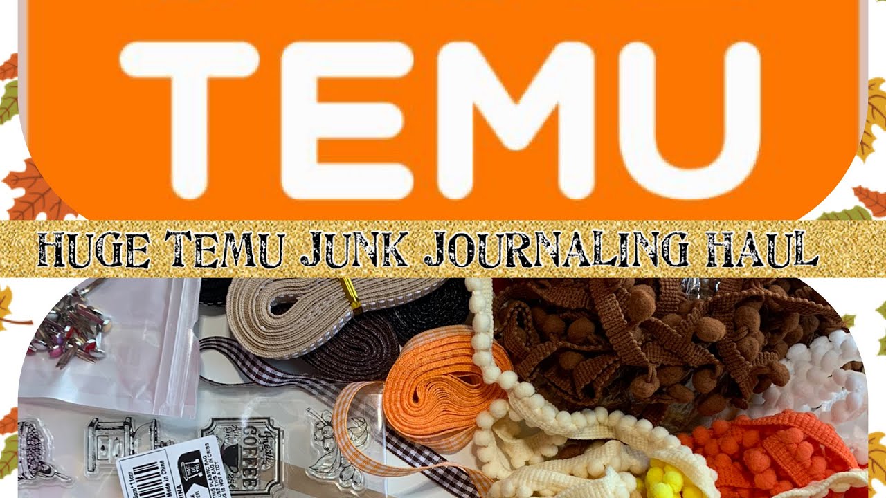 Huge TEMU Junk Journal & Craft Supply Haul - YouTube