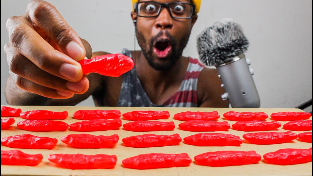 ASMR EATING MY FAVORITE CANDY SWEDISH FISH ( COLLAB W/Des Asmr ) | ASMR ...