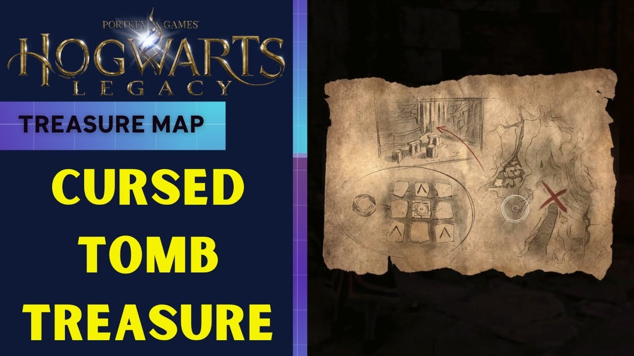 Hogwarts Legacy - Cursed Tomb Treasure Side Quest Walkthrough (Treasure Map) - YouTube
