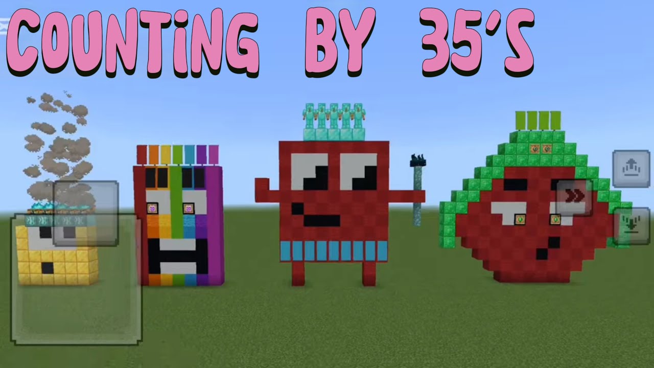 Maheer's counting by 35's in Minecraft! - YouTube