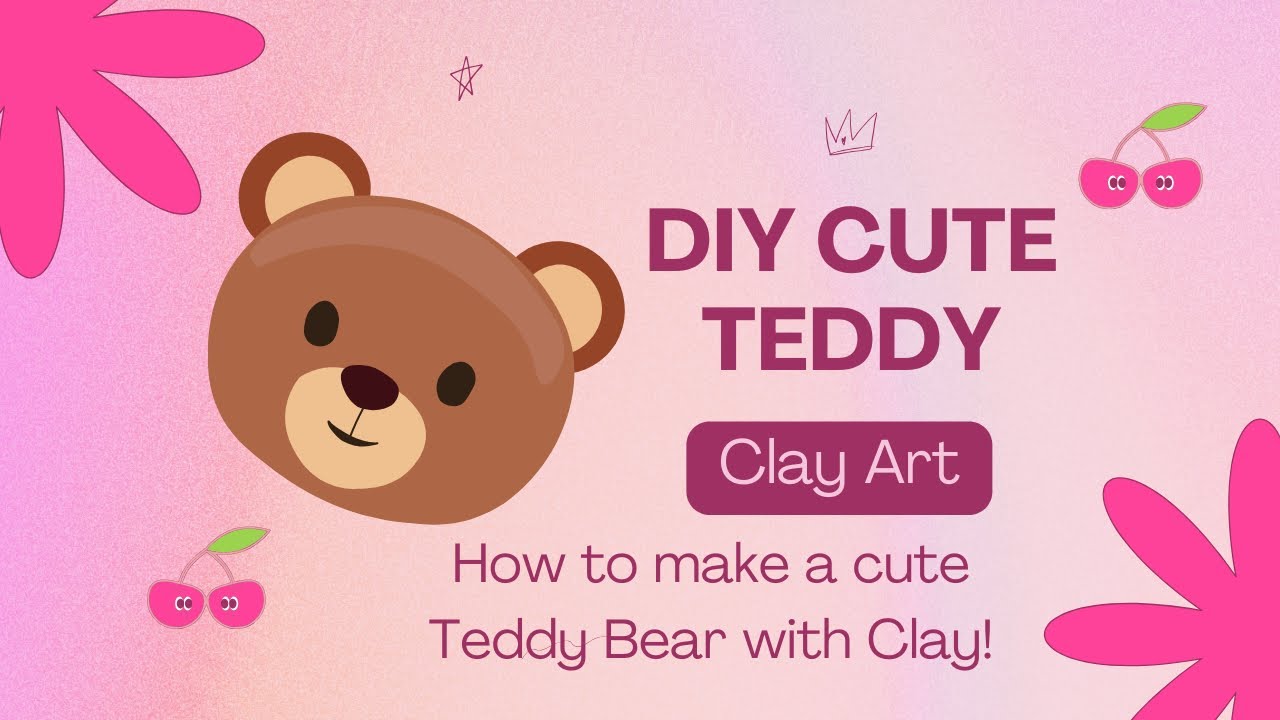 DIY CUTE TEDDY tutorial | Clay craft ideas | How to make teddy with air ...