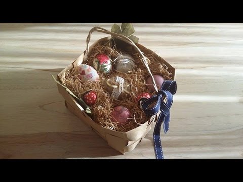 ΦΤΙΑΞΤΕ ΠΑΣΧΑΛΙΝΟ ΚΑΛΑΘΙ ΜΕ ΧΑΡΤΟΣΑΚΟΥΛΑ - YouTube
