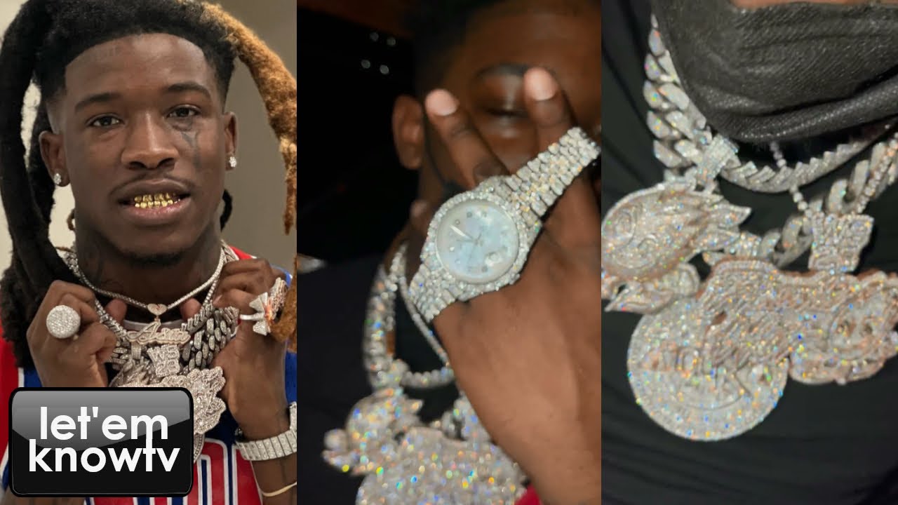 Rapper Hotboii Flexing Some Crazy Diamond Pieces He Got Haimov Jewelers ...