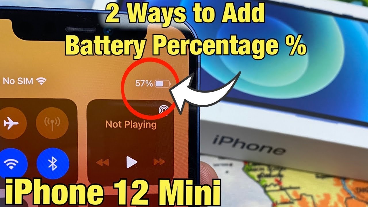 iPhone 12 Mini: How to Add Battery Percentage % (2 Ways) - YouTube