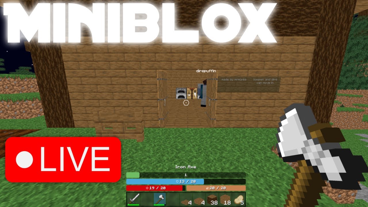 LIVE Playing Miniblox Survival With Viewers! - YouTube