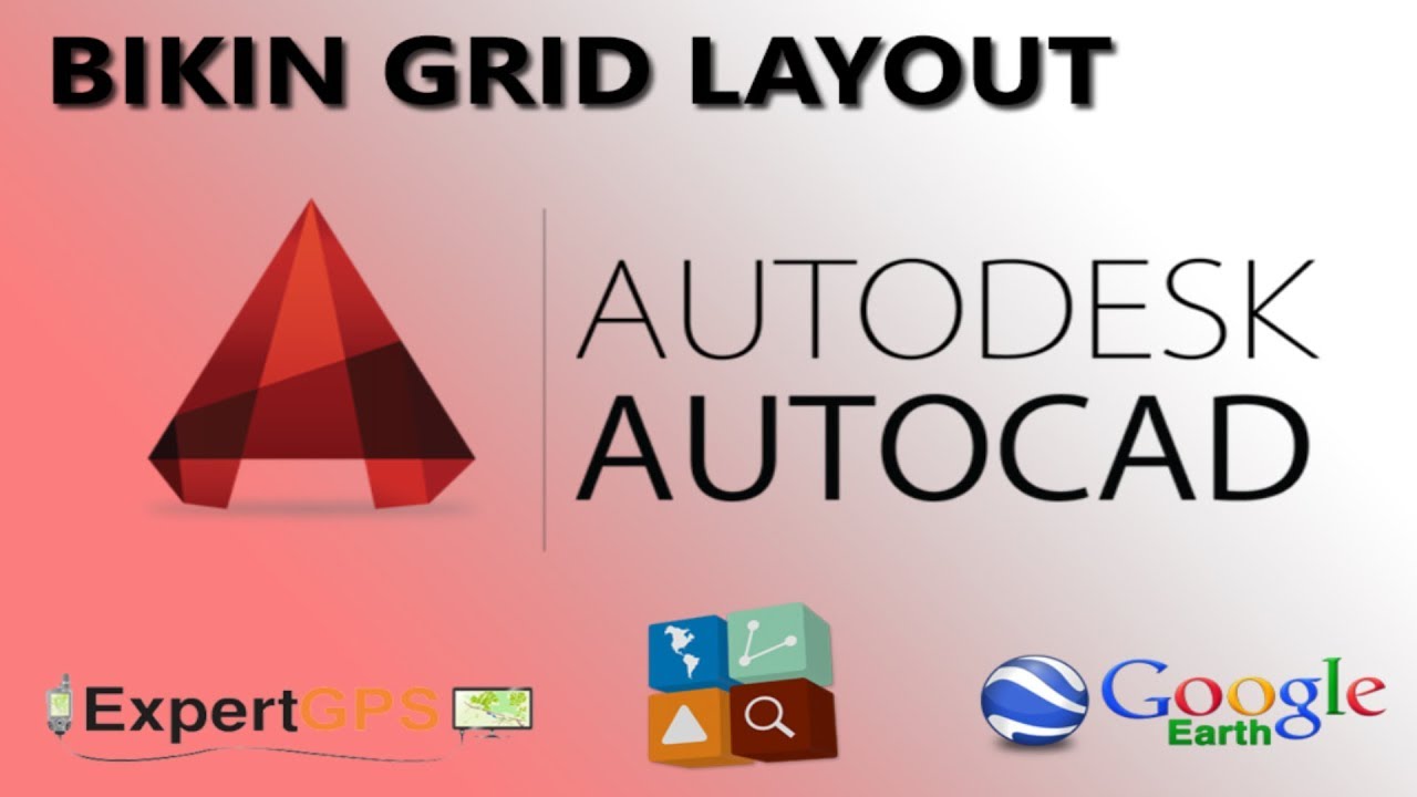 Membuat Grid Untuk Layout di Autocad - YouTube