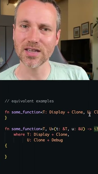 Rust Generics Type With Trait Youtube 