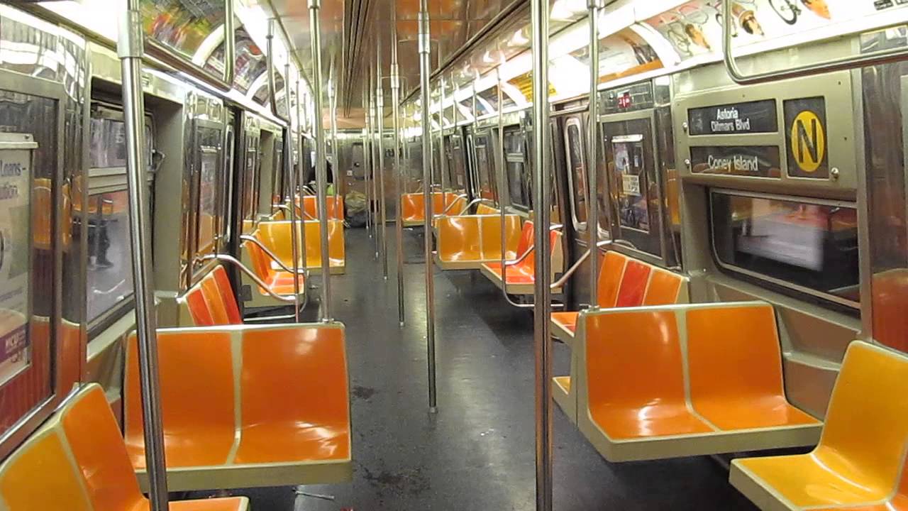 Ride on Empty MTA R68 (N) Train - 57 Street to 49 Street - YouTube