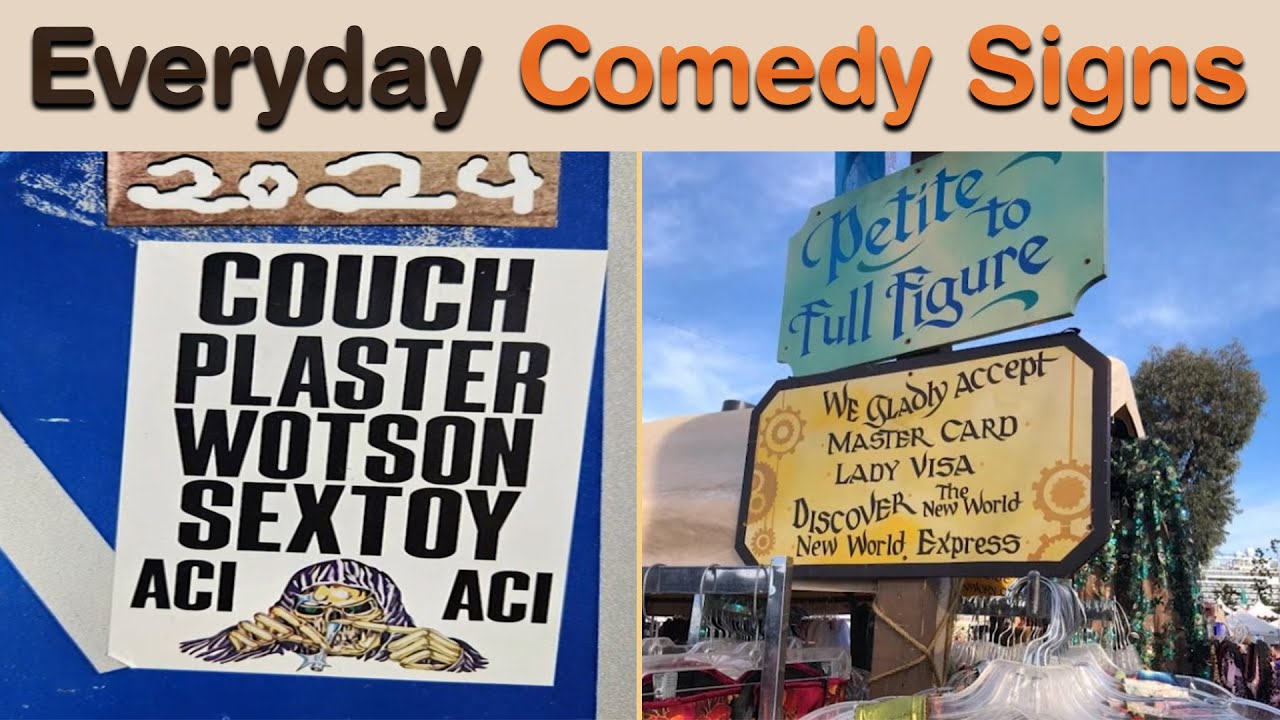 Funny Sign Compilation Packed With Everyday Comedy Signs and Real-Life ...