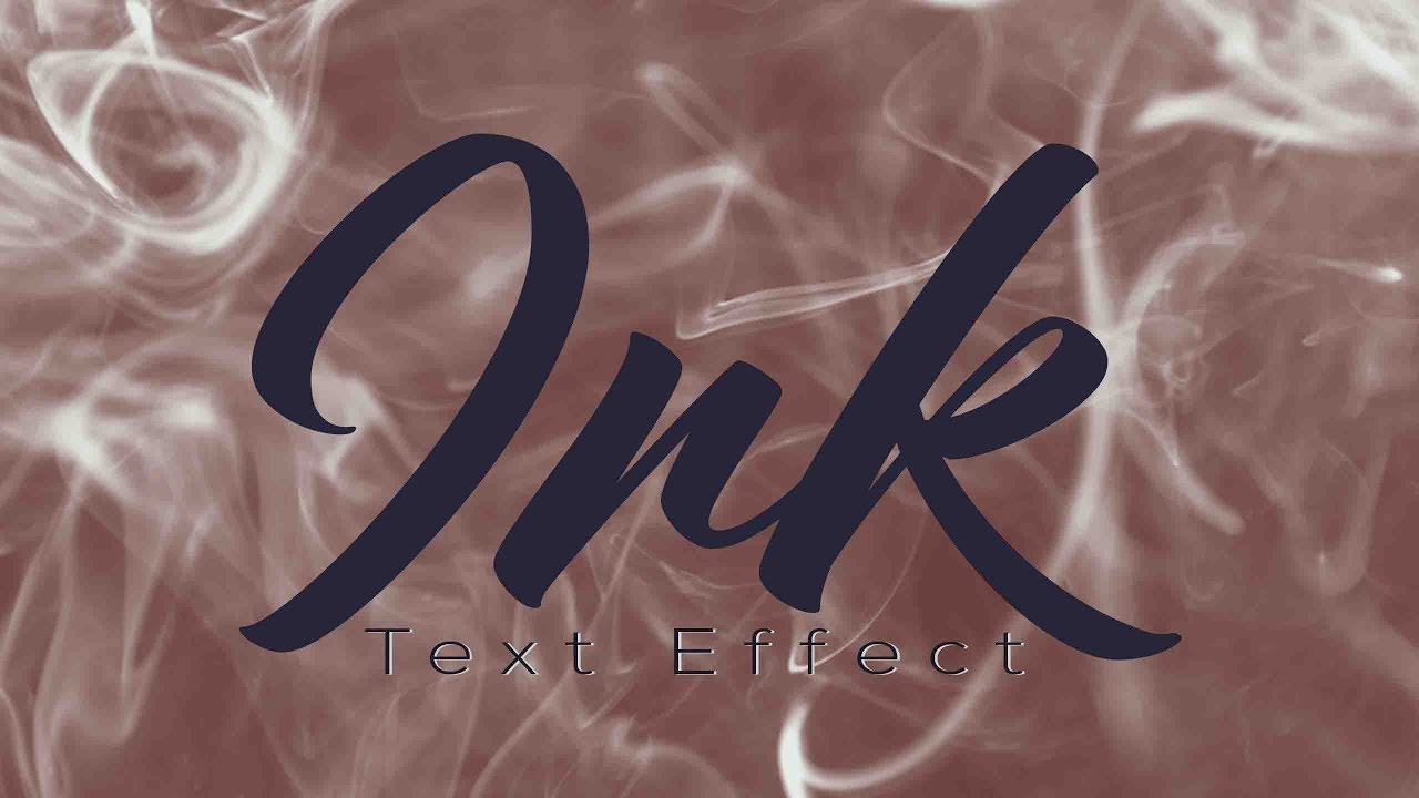 Photoshop CC Tutorial || How to Make Ink Text Effect in Photoshop - YouTube