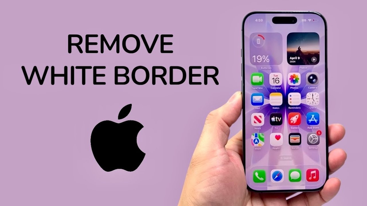 How To Remove White Border Around Icons On iPhone After Update - YouTube