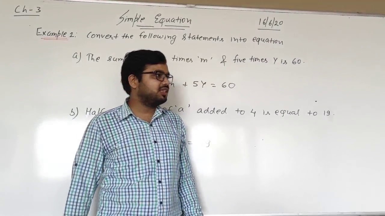 Simple equation/ video 2 - YouTube