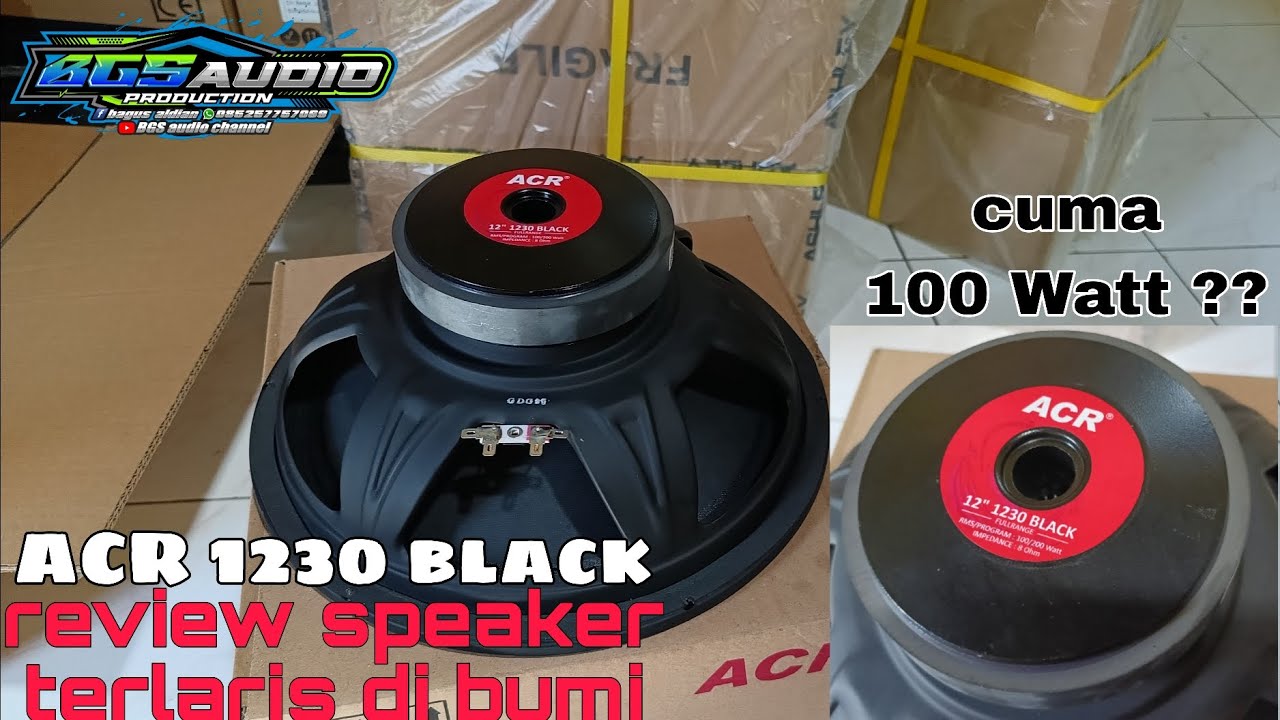 speaker 12 inch terlarisss // ACR 1230 BLACK // Yuk simak reviewnya ...