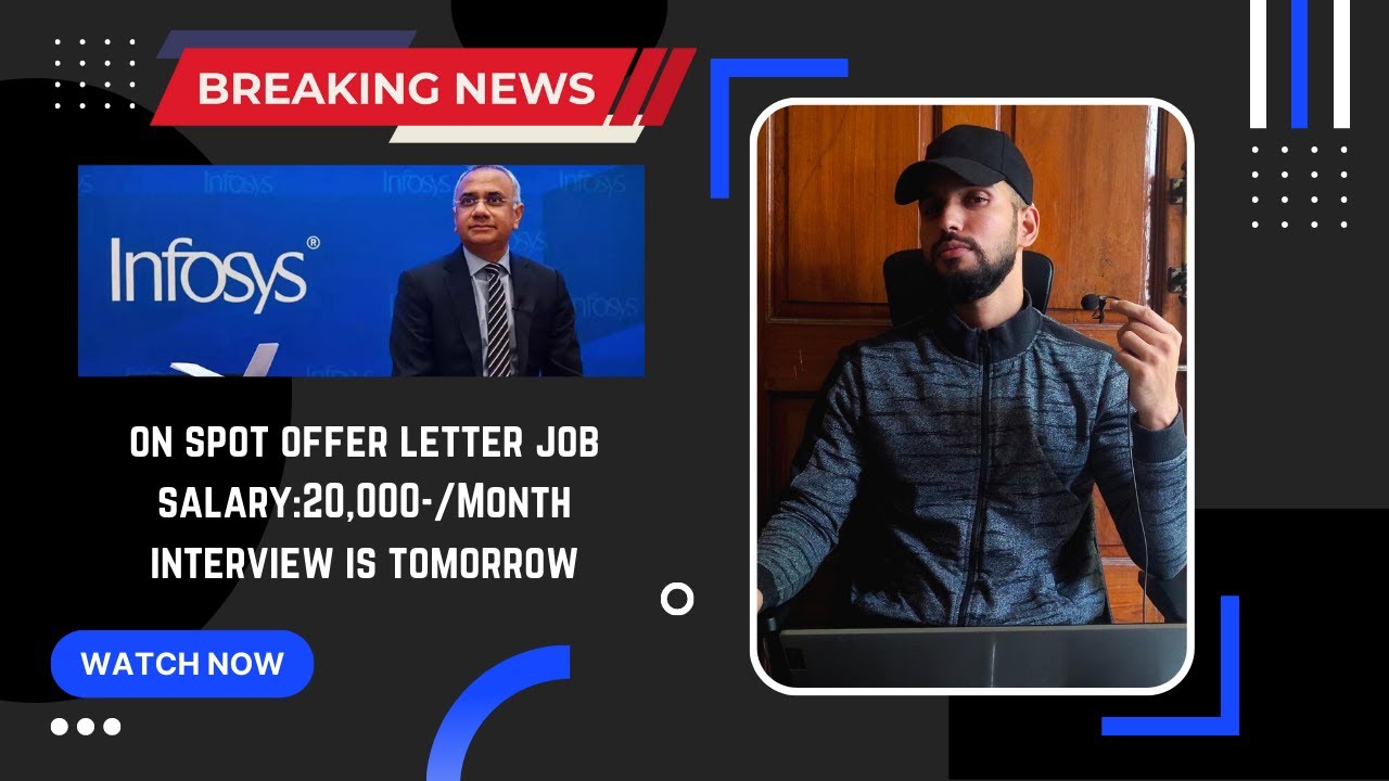 Infosys Onspot Offer Letter Job Tomorrow - YouTube
