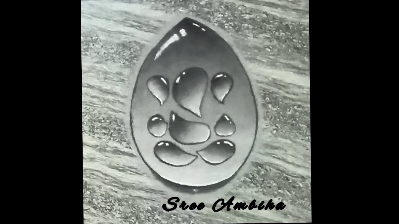 3d water drop effect rangoli|நீர் துளி விநாயகர் கோலம்/ரங்கோலி|விநாயகர் ...