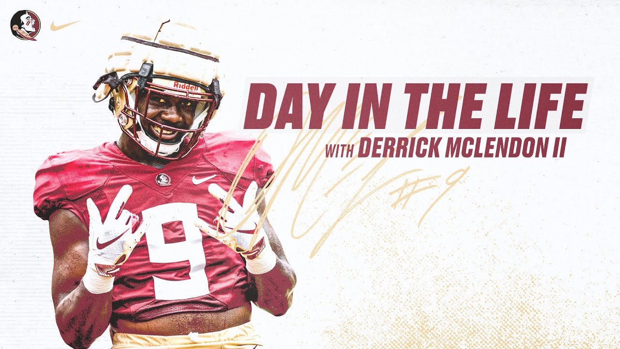 DAY IN THE LIFE OF DERRICK MCLENDON | FSU FALL CAMP 22' (JAX EDITION ...