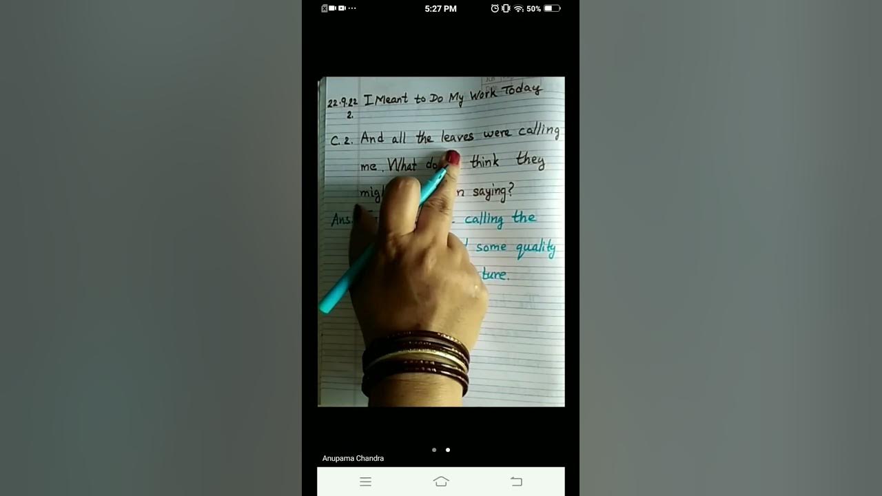 I meant to do my work today,Class:3 English - YouTube