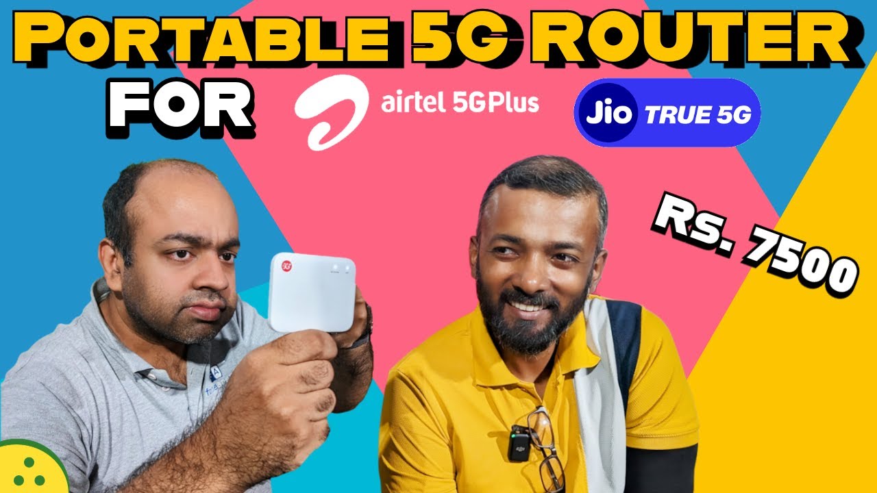5G Pocket Wi-Fi Router for Airtel or Jio 5G - ZTE F50 Demo - YouTube