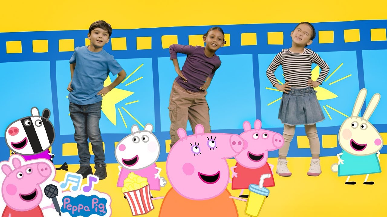 Family Dance Off at the Cinema 🎥 Kids Songs & Nursery Rhymes | Peppa ...