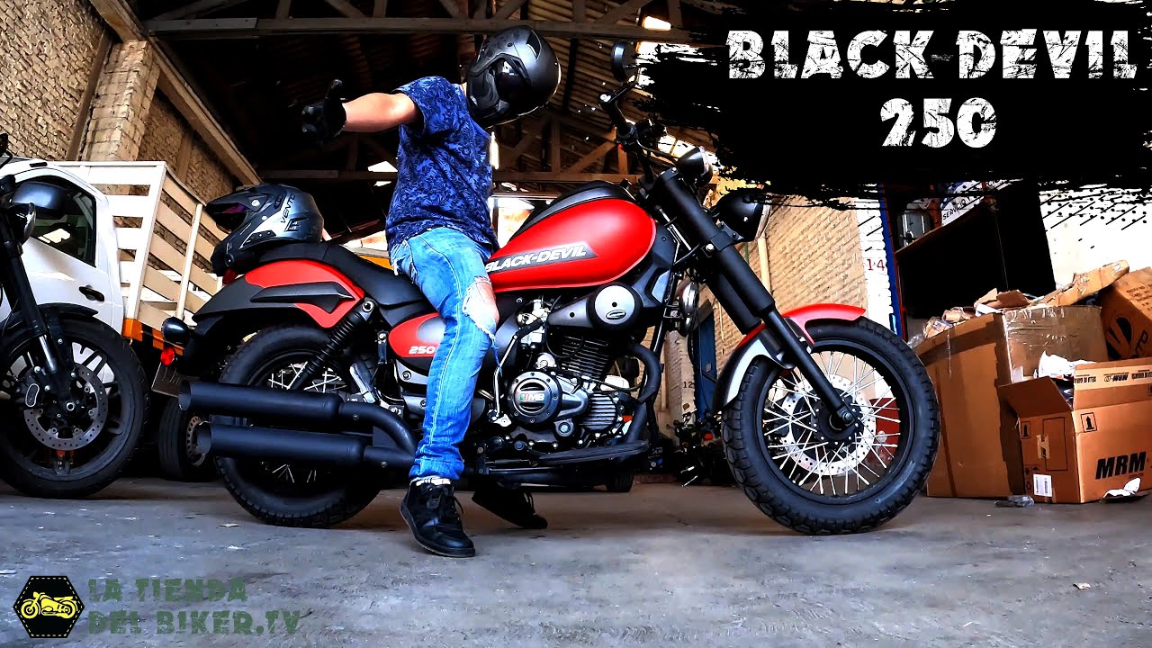 BlackDevil 250 Review completo / moto crucero 250 / moto chopper caracteristicas / moto para ...
