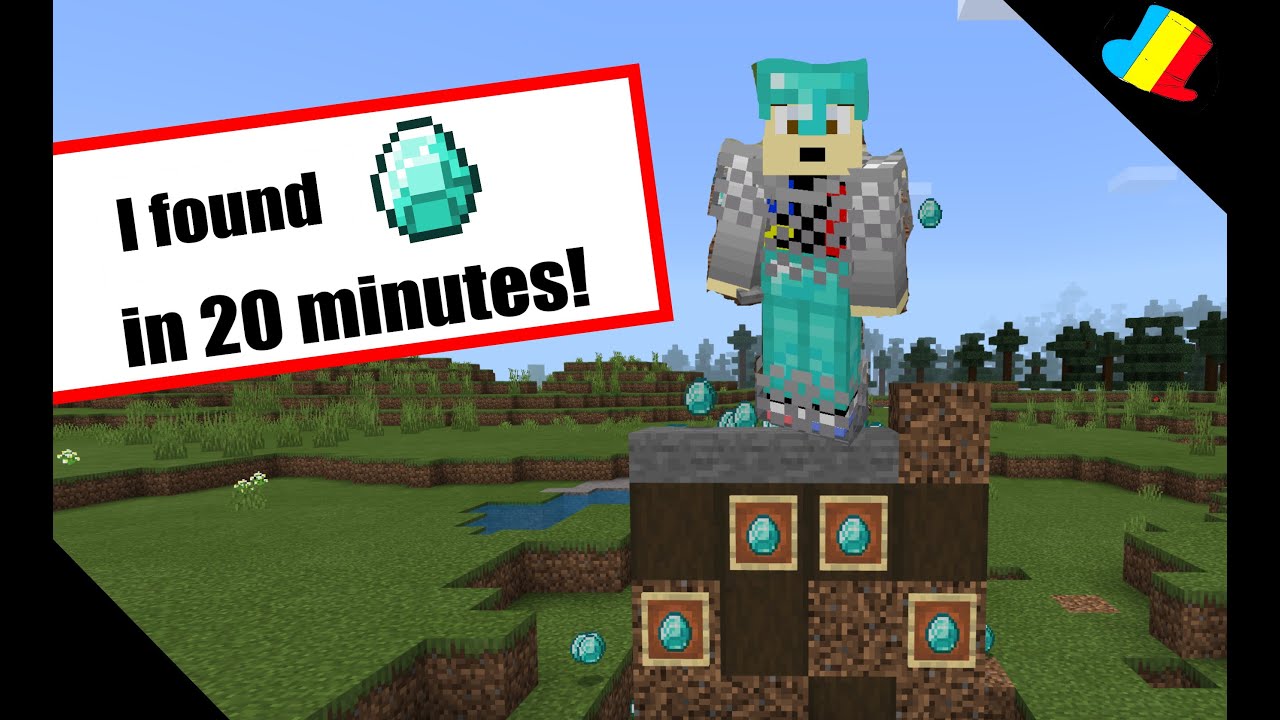 I found diamonds in minecraft in 20 MINUTES!! - Minecraft Diamond ...