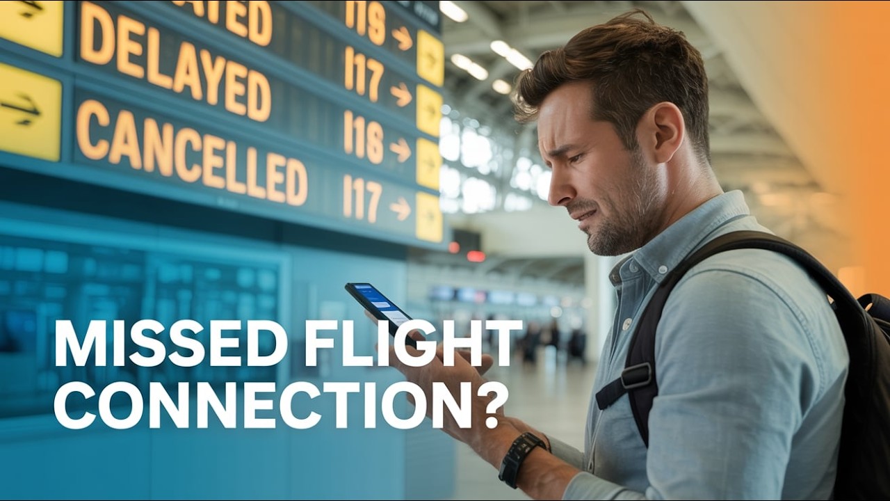 Flight Delayed & Missed Connection? Your 5 Next Steps to Rebook FAST! ️ ...