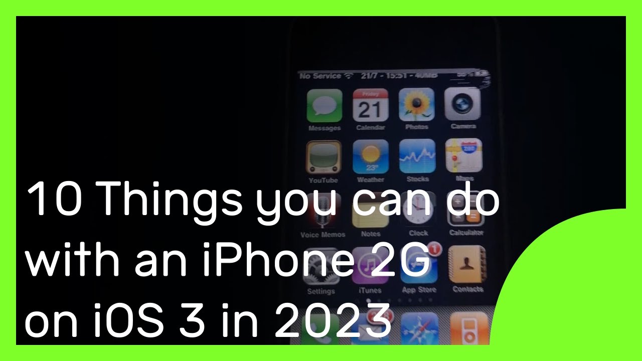 10 things you can do with iPhone 2G on iOS 3 in 2023 - YouTube