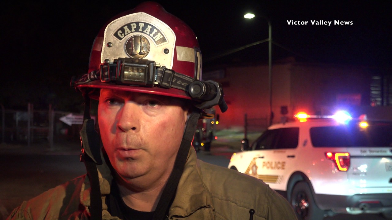 Captain Steve Tracy talks about San Bernardino County Fairgrounds fire ...