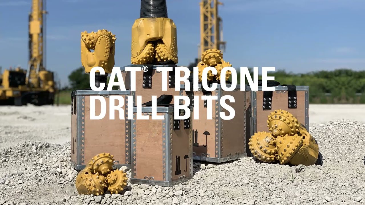 Cat® Tricone Drill Bits - YouTube