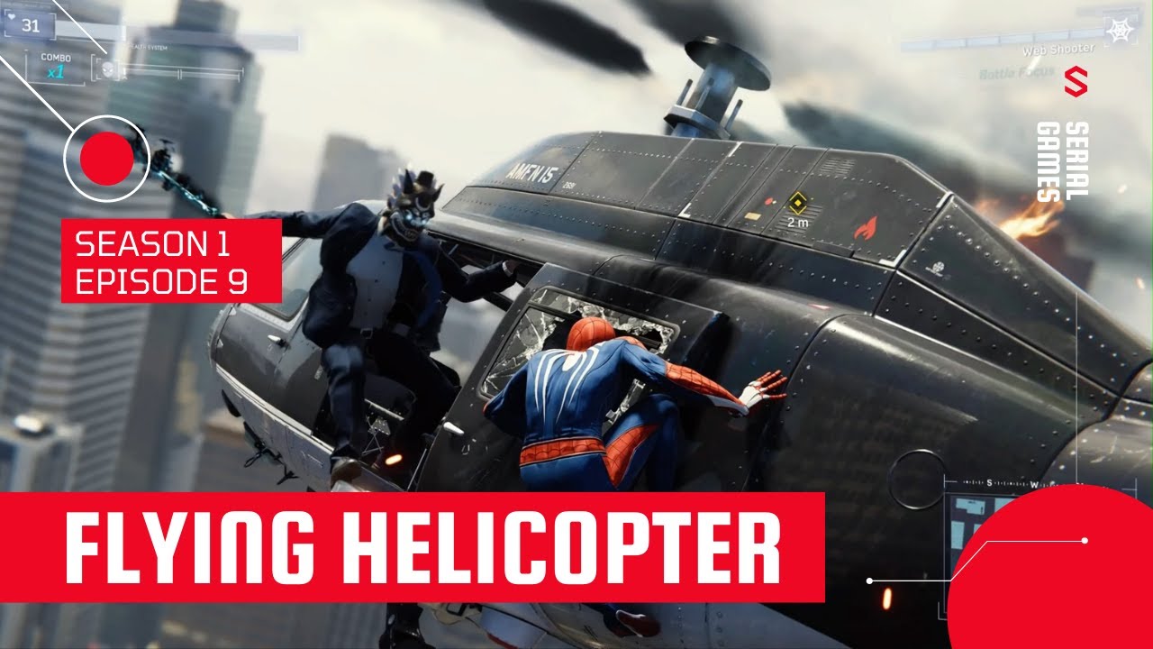 Flying Helicopter | Marvel's Spider-Man Remastered - S01E09 (PS5) - YouTube