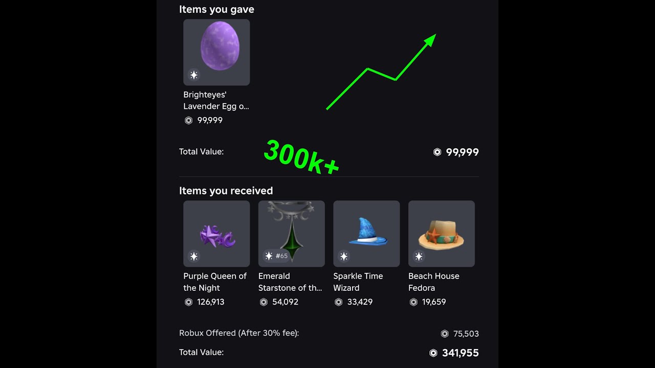 Up 300k After Missend! (Roblox Trading) - YouTube