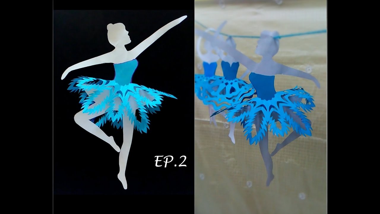 วิธีทำตุ๊กตาบัลเล่ต์ เกล็ดหิมะกระดาษ(How To Make Paper Snowflake ...