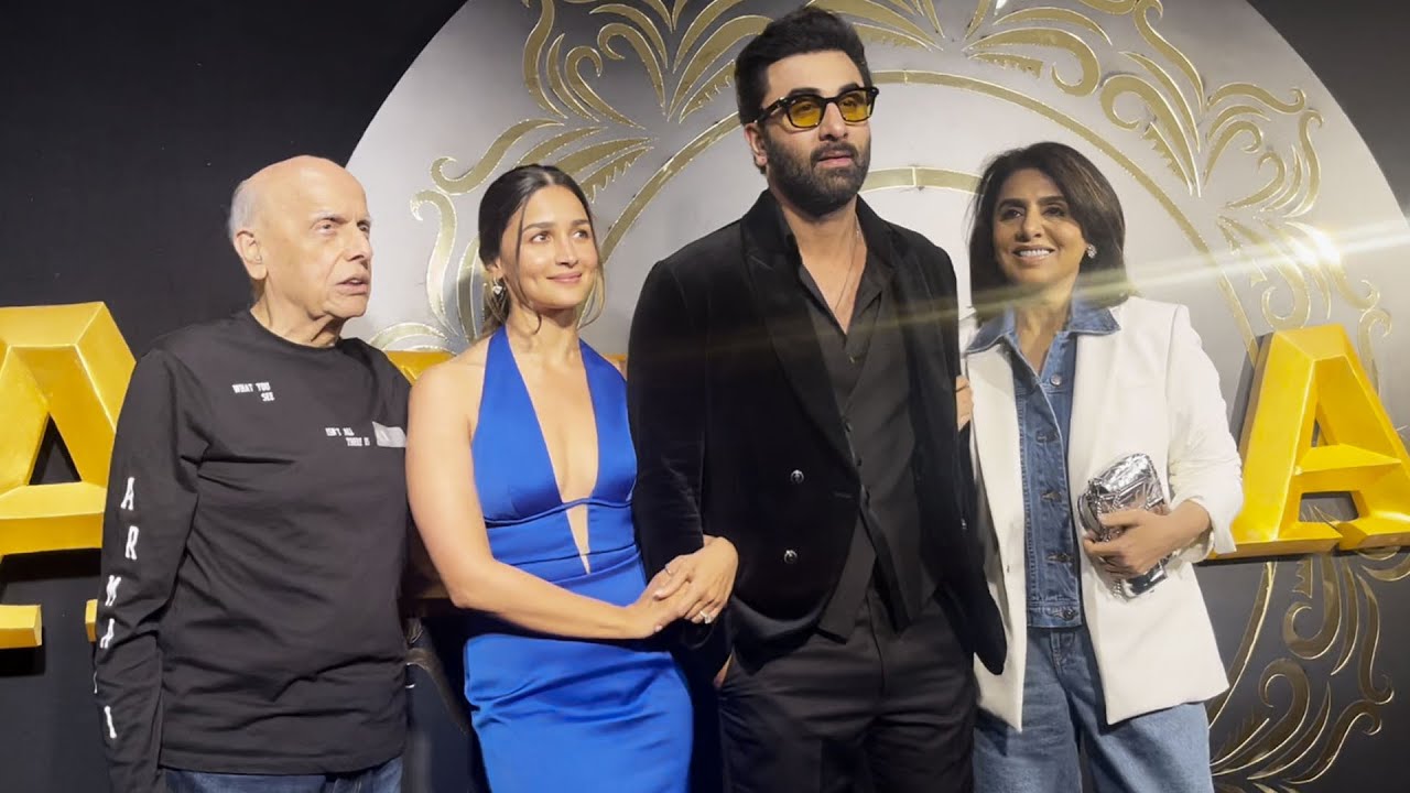 Ranbir Kapoor, Alia Bhatt, Neetu Kapoor, Mahesh Bhatt Arrives At Animal ...