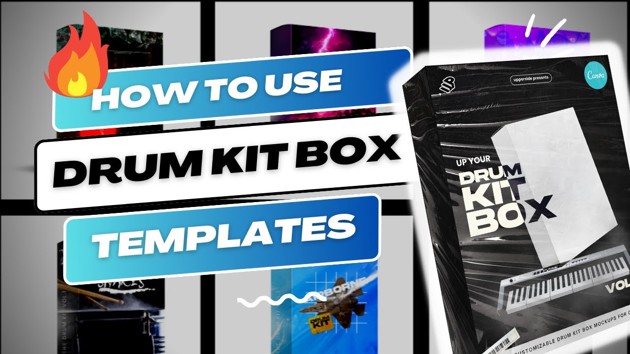 How To Edit 'Up Your Drum Kit Box' Templates in Canva - YouTube