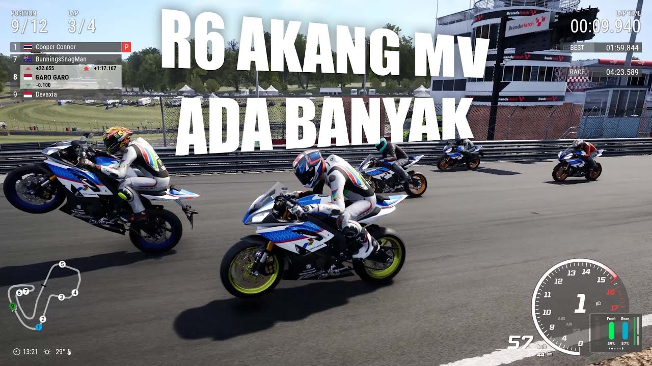 SEMUA PLAYER PAKE MOTOR R6 AKANG MV KERENNNN - RIDE 4 INDONESIA - YouTube