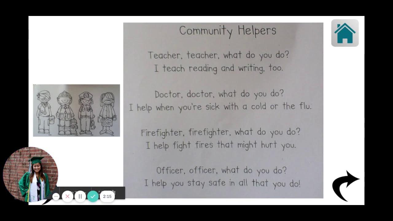 Poem Community Helpers - YouTube