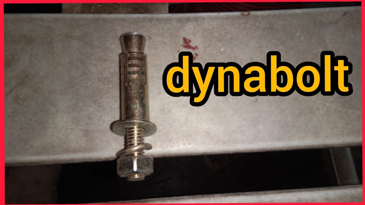 how to installation dyna bolt for support clip hanger/pvc pipe - YouTube