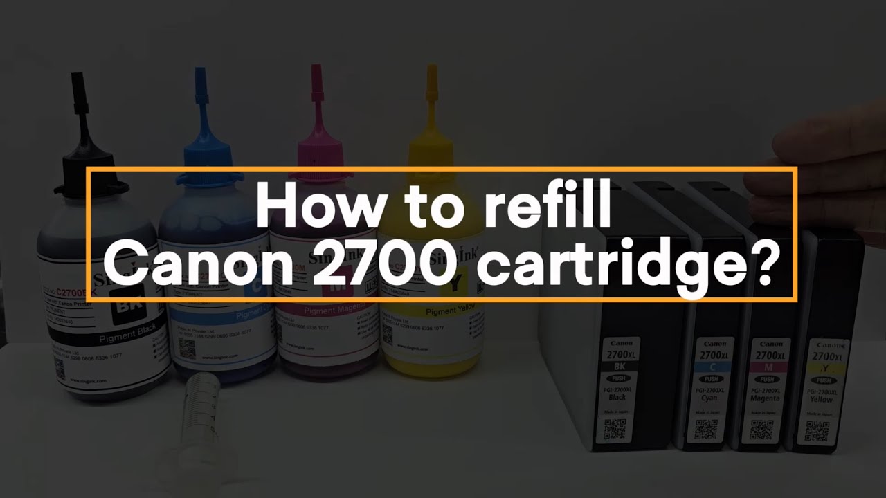 Canon 2700 cartridge refill tutorial - YouTube