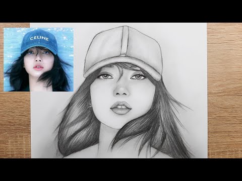 Blackpink Lisa Kolay Yoldan Adım Adım Nasıl Çizilir, Çizim Hobimiz Portre Çizimleri 2024