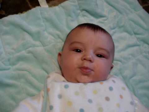 Baby J blowing raspberries - YouTube