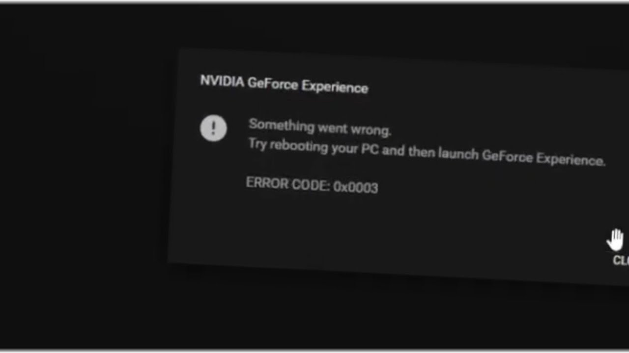 Cara mengatasi Nvidia GeForce Experience Eror Code 0×0003 | HOW FIX ...