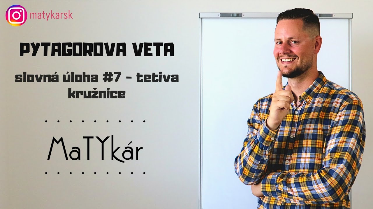 PYTAGOROVA VETA - slovná úloha #7 | tetiva kružnice - YouTube
