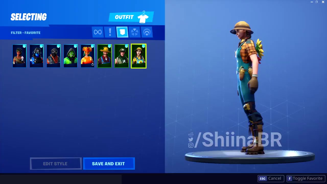 LEAKED *NEW* SUNFLOWER SKIN SHOWCASE FORTNITE BATTLE ROYALE SEASON 8 ...
